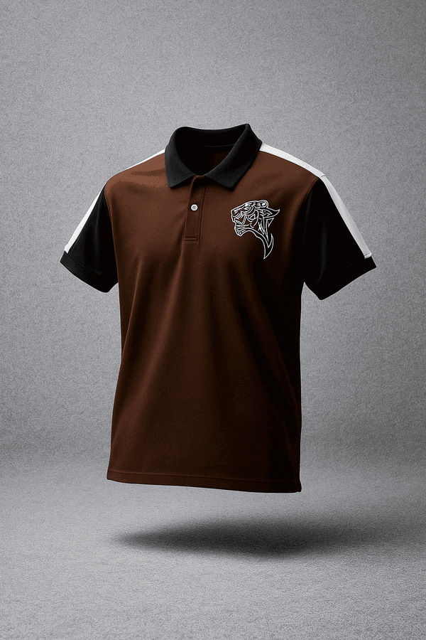 Mens premium cheeta polo brown black | Best Price in 2026 at The Divine ...