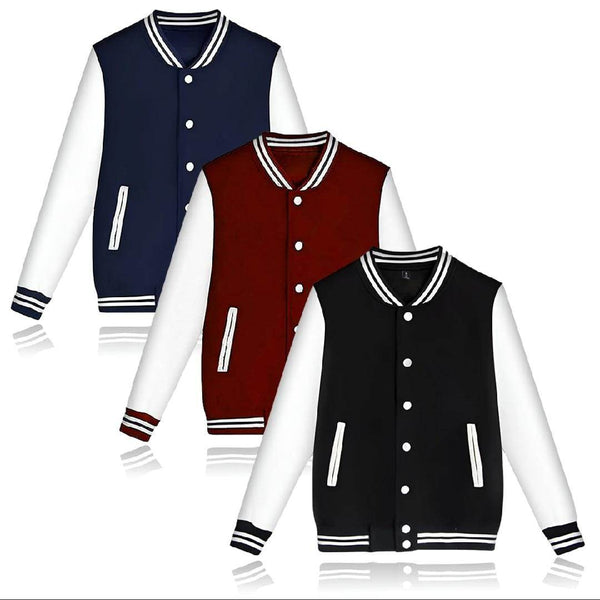 Three varsity baseball jackets casual outings | Best Price in 2026 at ...