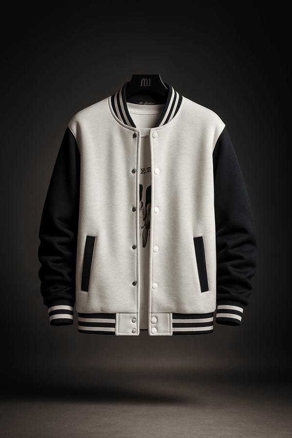 Zero Grey Baseball Jacket With Black Sleeves | Best Price in 2026 at ...